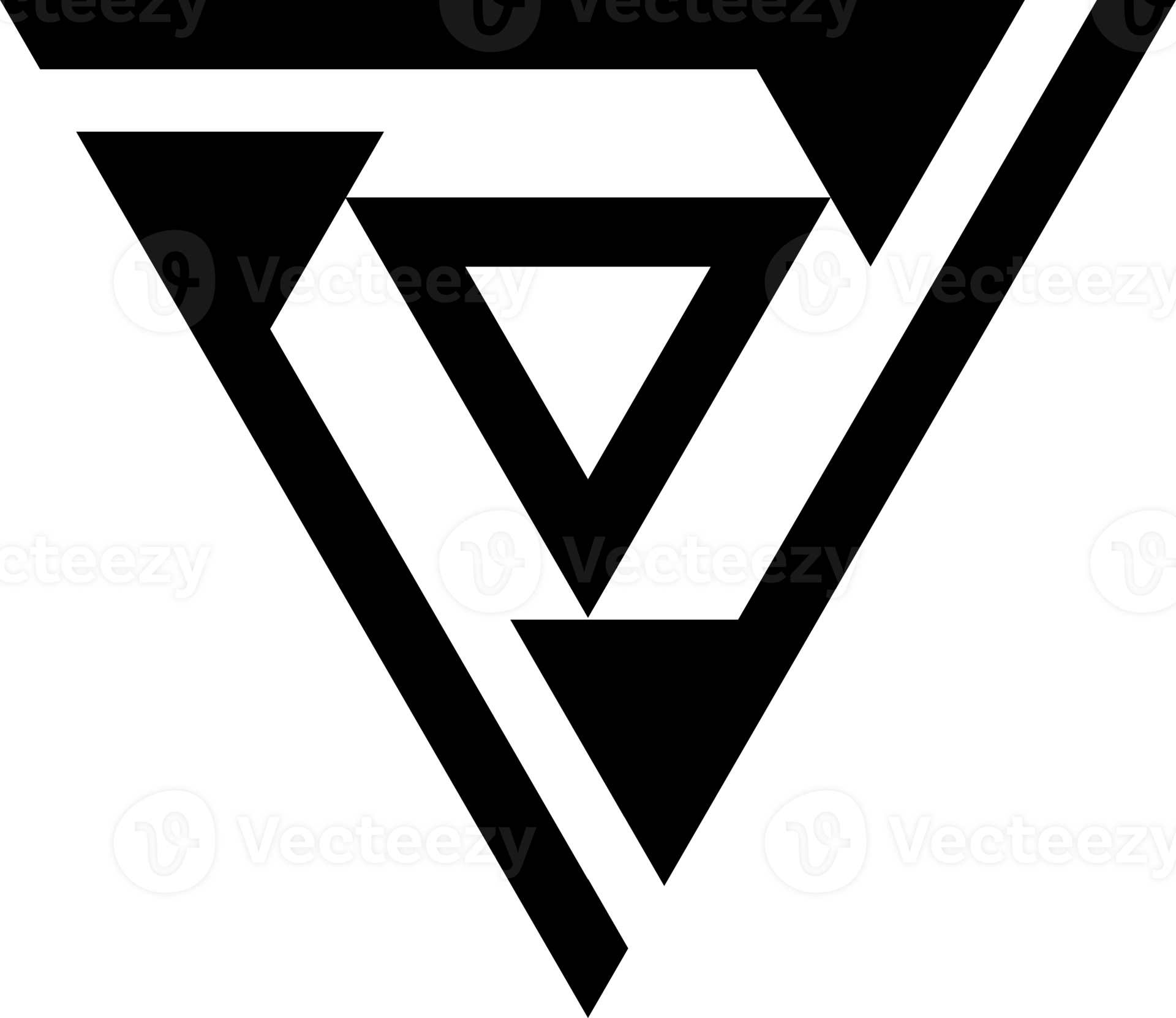 Abstract Triangle Design Element Decorative Geometric Pyramid Shape Triangular Patterned