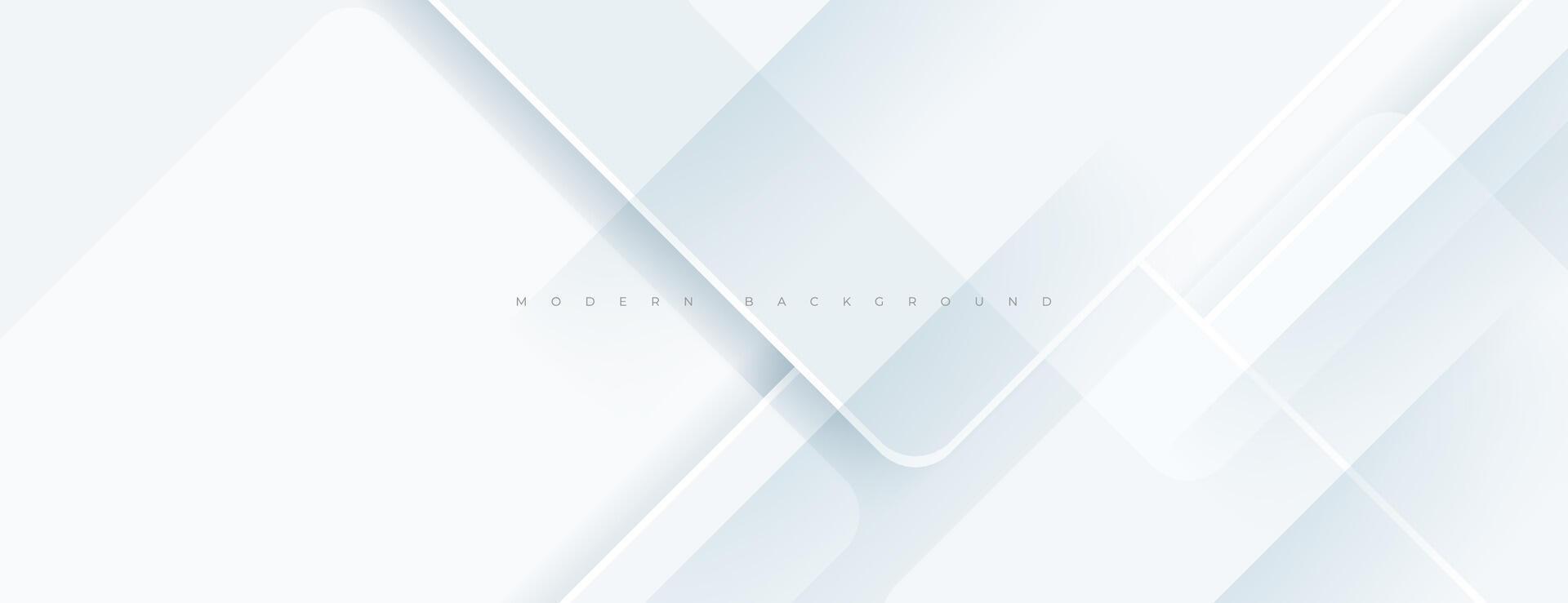 White Abstract Background With Diagonal Rounded Square Composition