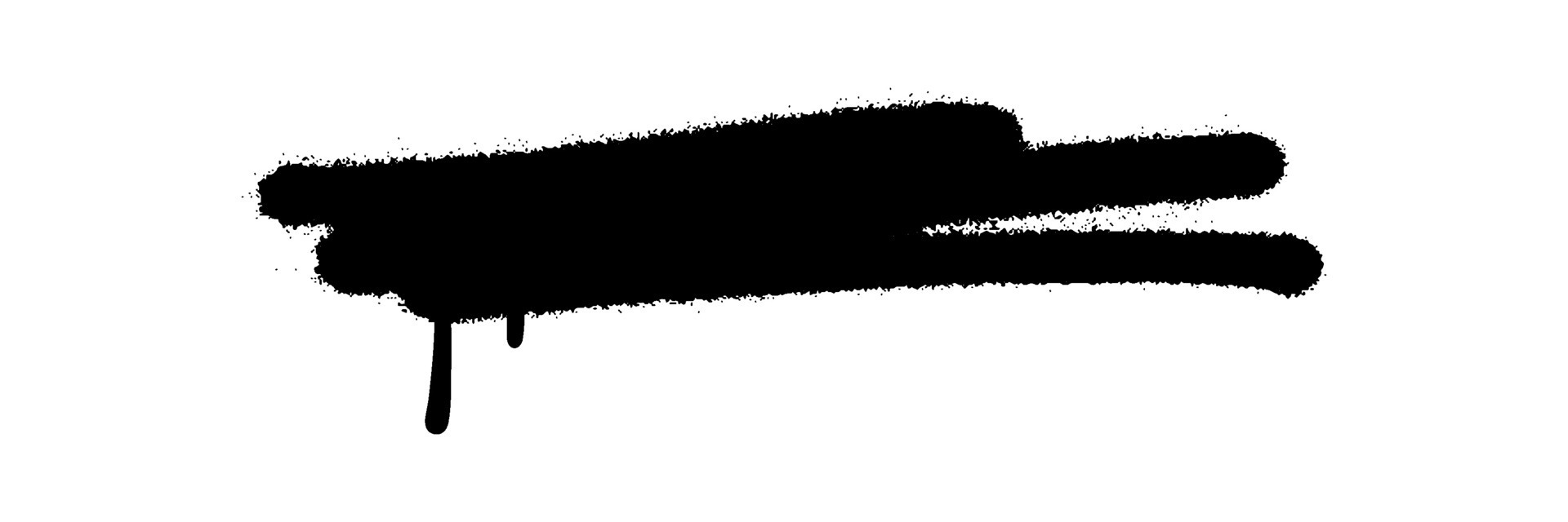 Urban graffiti grunge rough underline handdrawn brushstroke. Bold ...