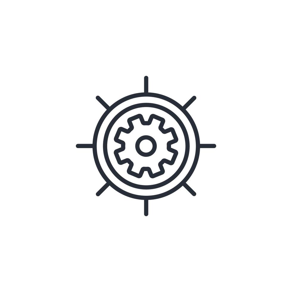 setup icon. .Editable stroke.linear style sign for use web design,logo ...