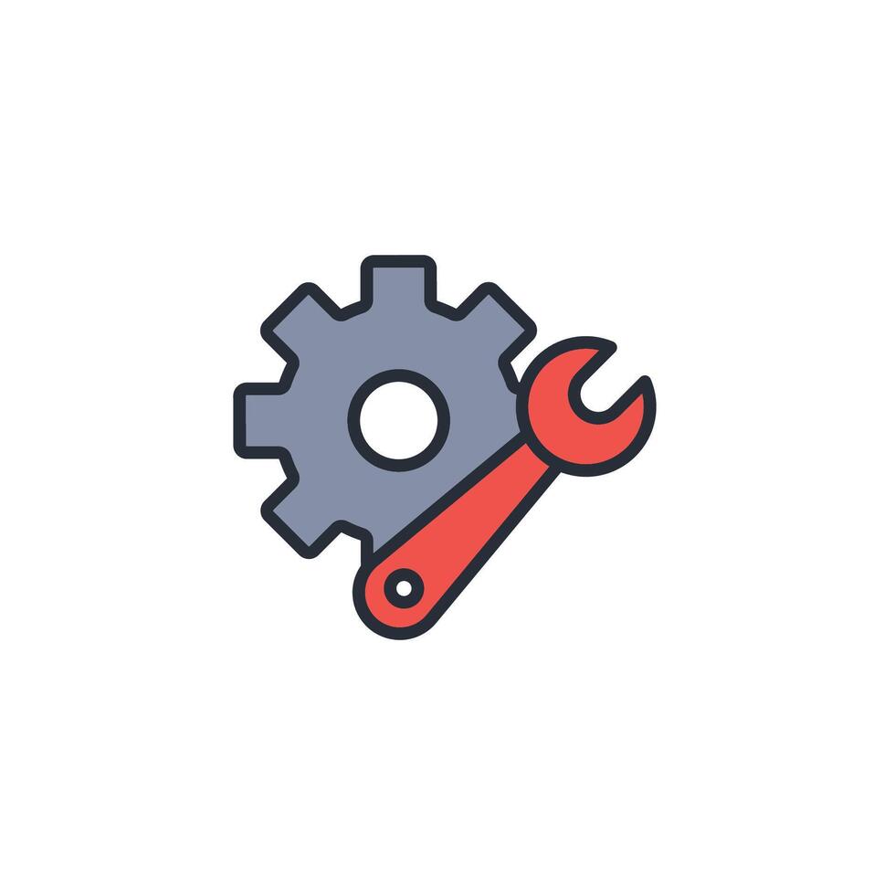 configuration icon. .Editable stroke.linear style sign for use web design,logo.Symbol ...