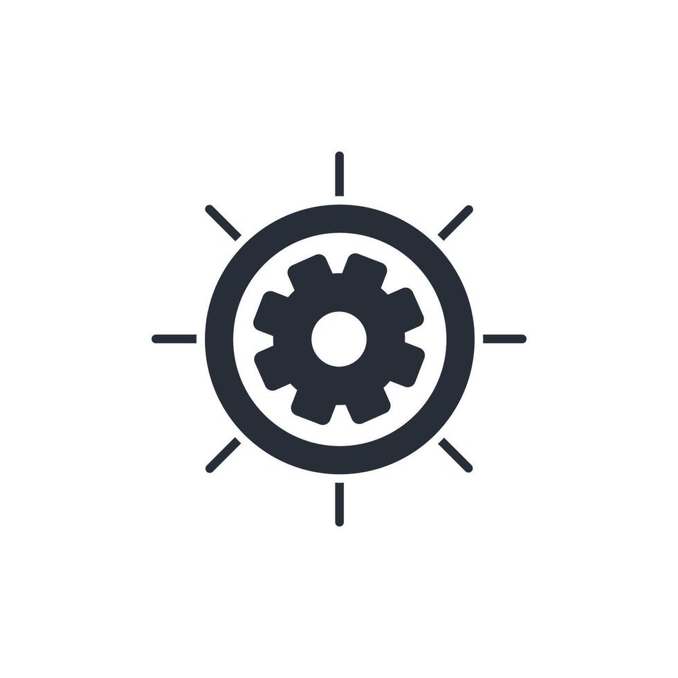 setup icon. .Editable stroke.linear style sign for use web design,logo ...