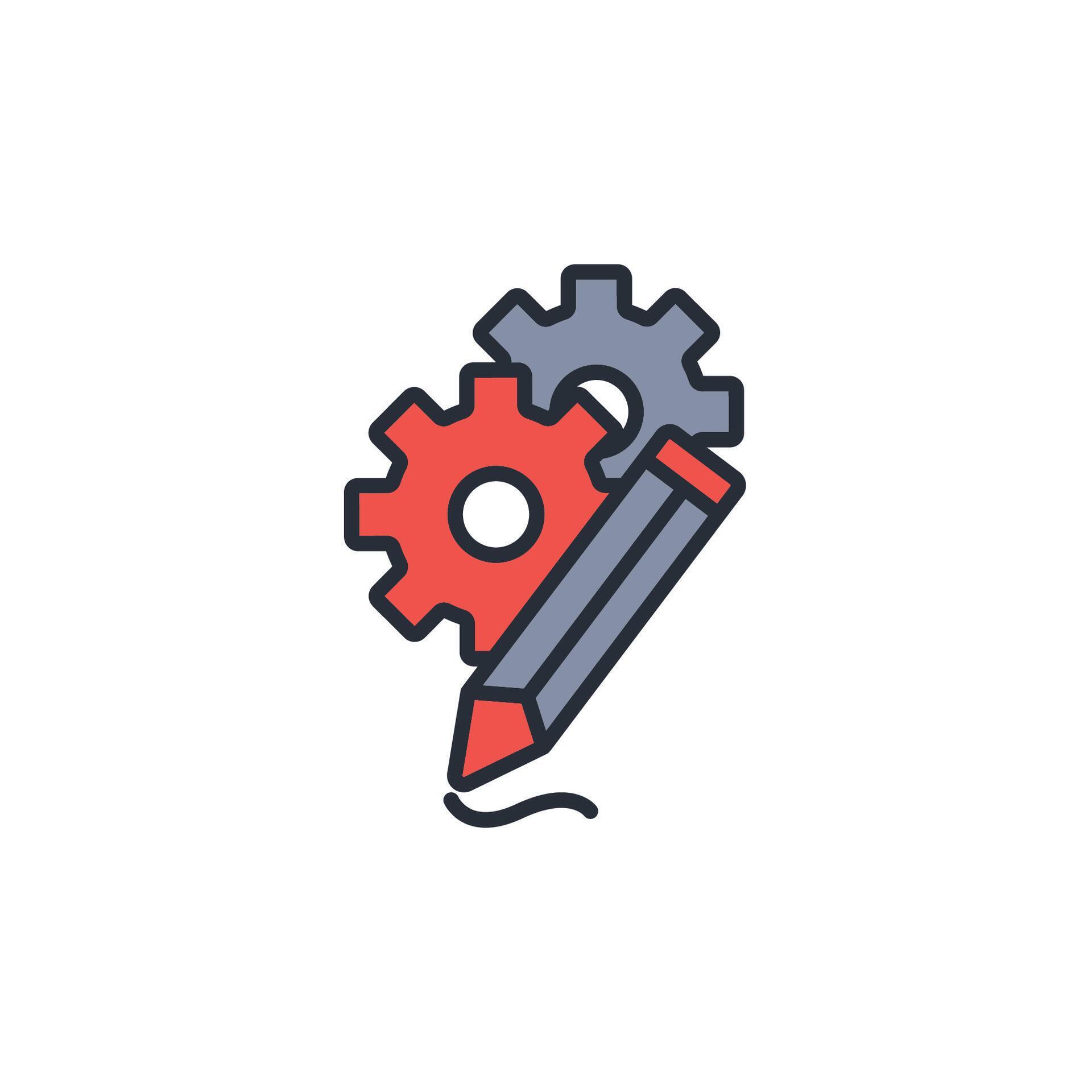 customization icon. .Editable stroke.linear style sign for use web ...