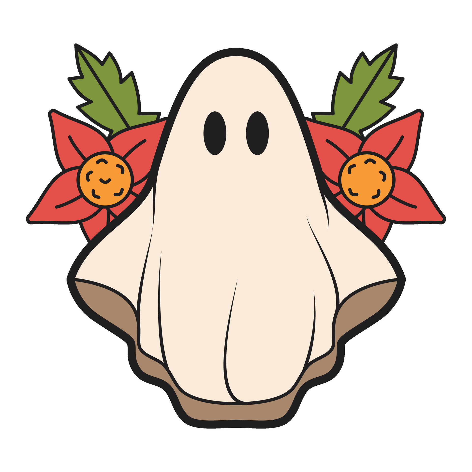 Cute Halloween Ghost Illustration 45840370 Vector Art At Vecteezy