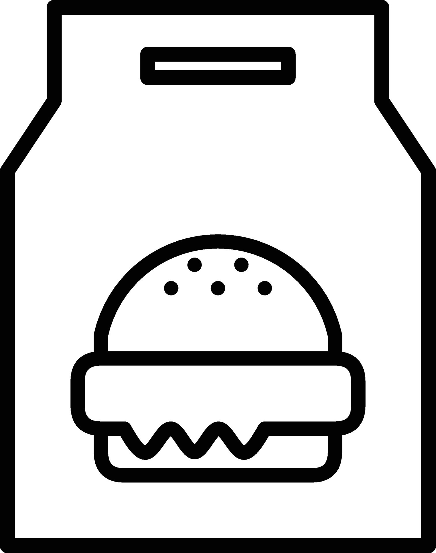 Take Away Food Icon Takeout Food Icon Food Paper Bag Icon 45847223 Vector Art At Vecteezy
