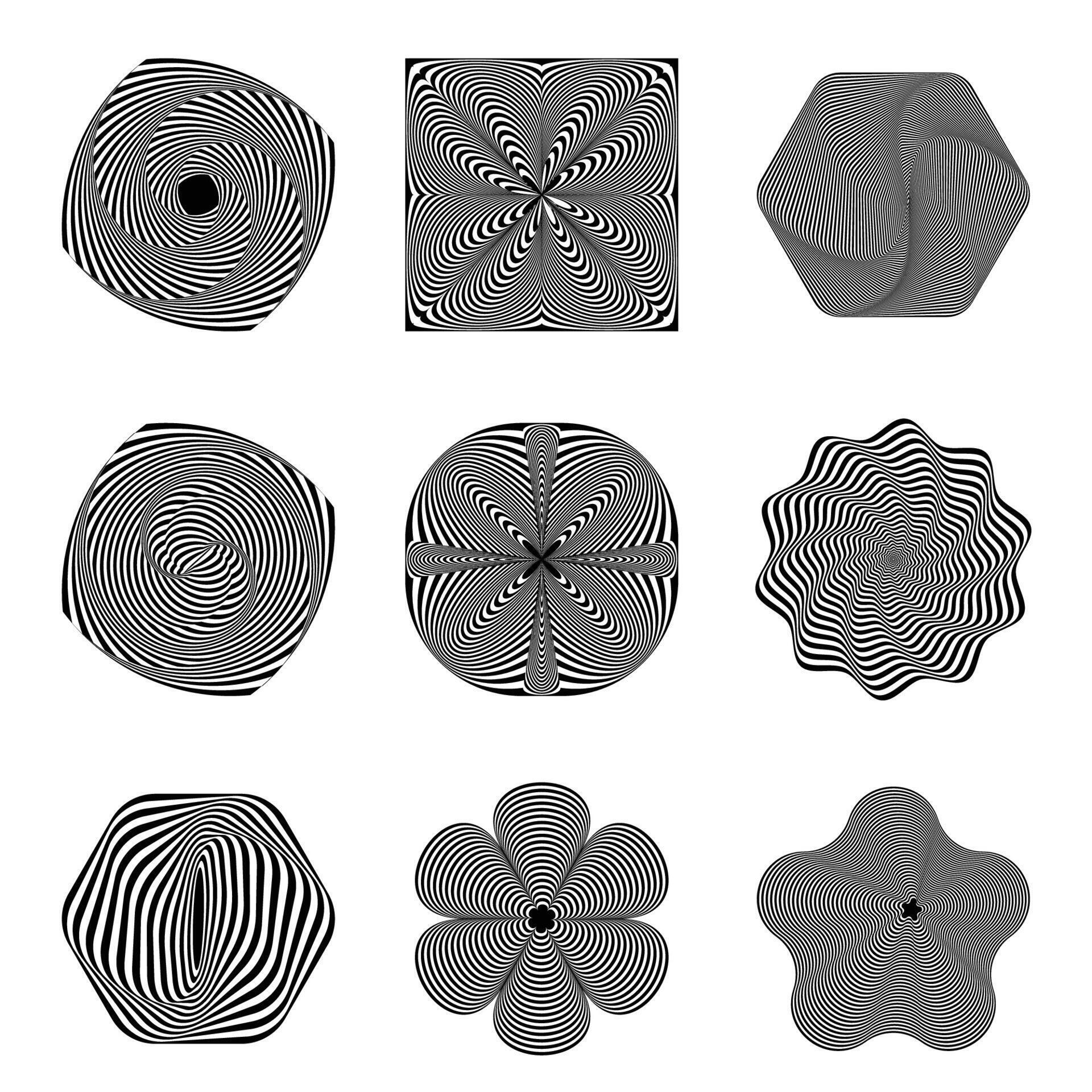 Mesmerizing Geometric Line Art Patterns 45848107 Vector Art at Vecteezy