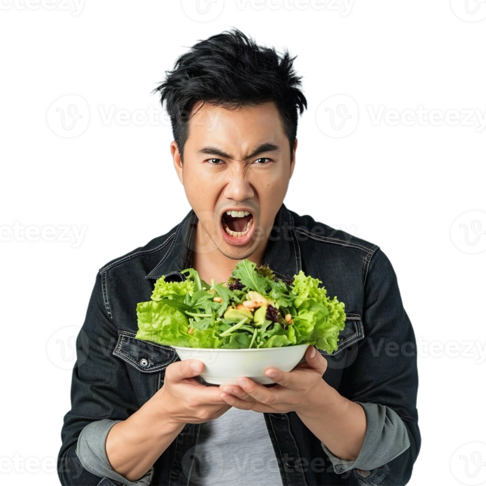 man eating salad 45848828 PNG man eating salad 45848828 PNG
