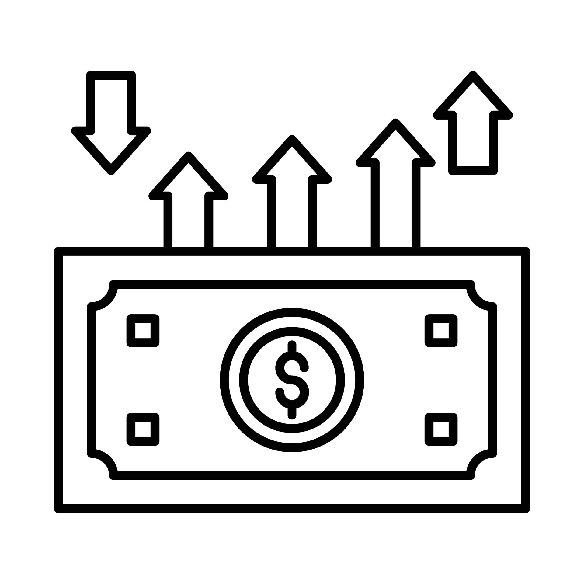 Cash Flow Line Icon 45853754 Vector Art At Vecteezy