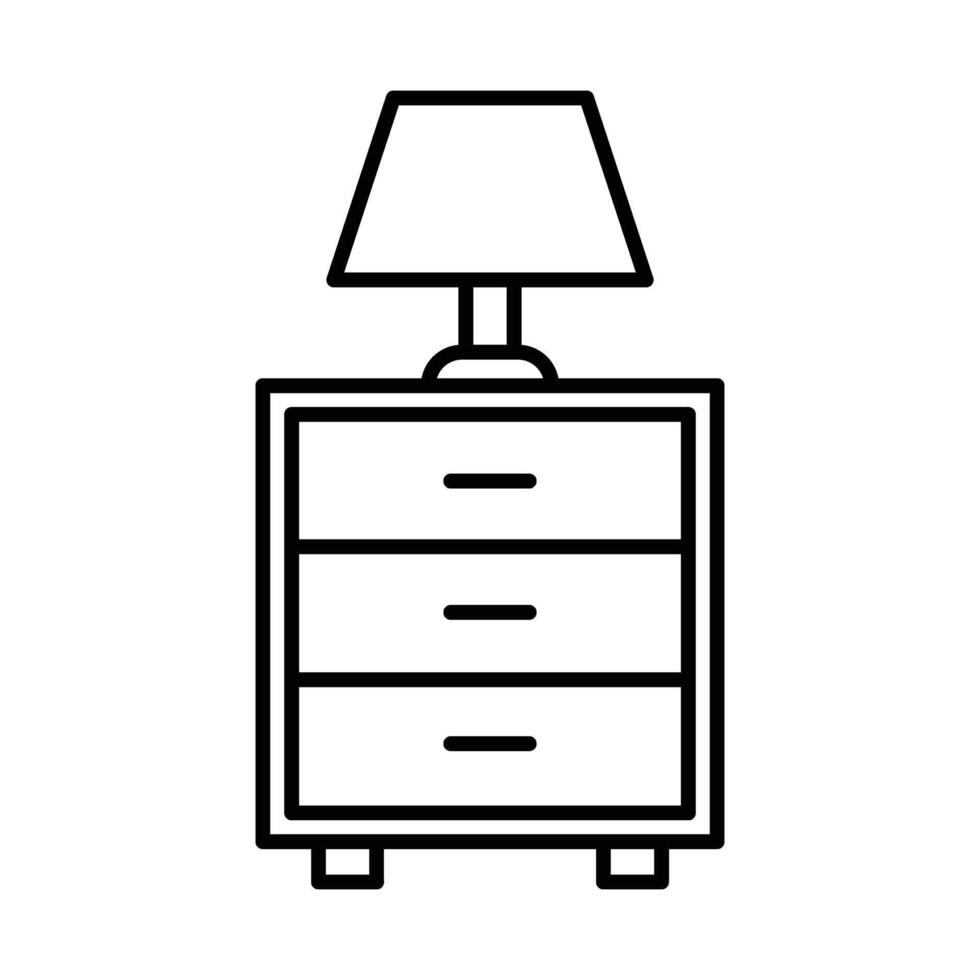 Bedside Table Line icon 45853841 Vector Art at Vecteezy Bedside Table Line icon 45853841 Vector Art at Vecteezy