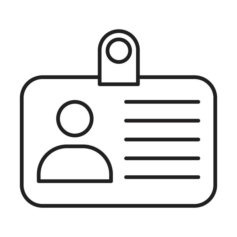 Id Card Line Icon 45853911 Vector Art at Vecteezy Id Card Line Icon 45853911 Vector Art at Vecteezy