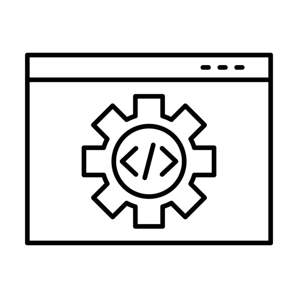 backend icono diseño 45854133 Vector en Vecteezy