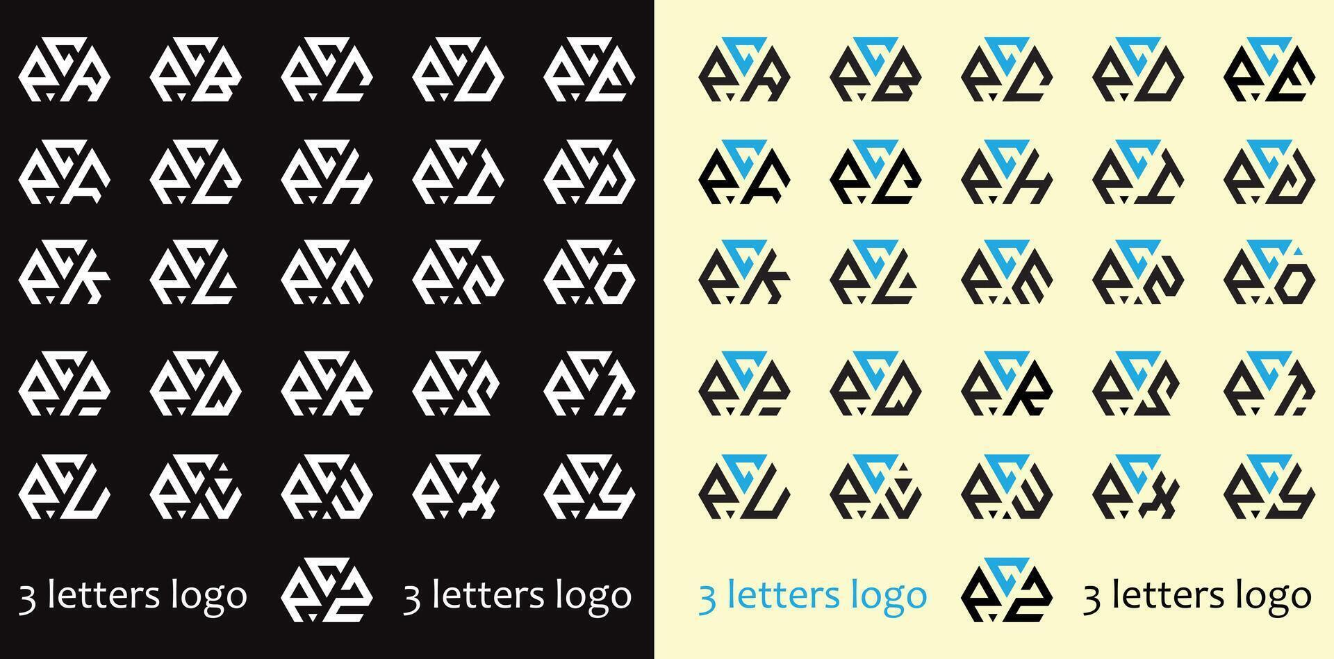 Creative 3 Letter Logo Designpcapcbpccpcdpcepcfpcgpchpcipcj