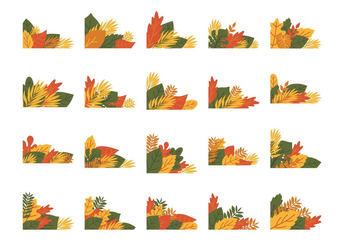 Autumn Leaves Corner Border Element Set 45856069 Vector Art at Vecteezy Autumn Leaves Corner Border Element Set 45856069 Vector Art at Vecteezy