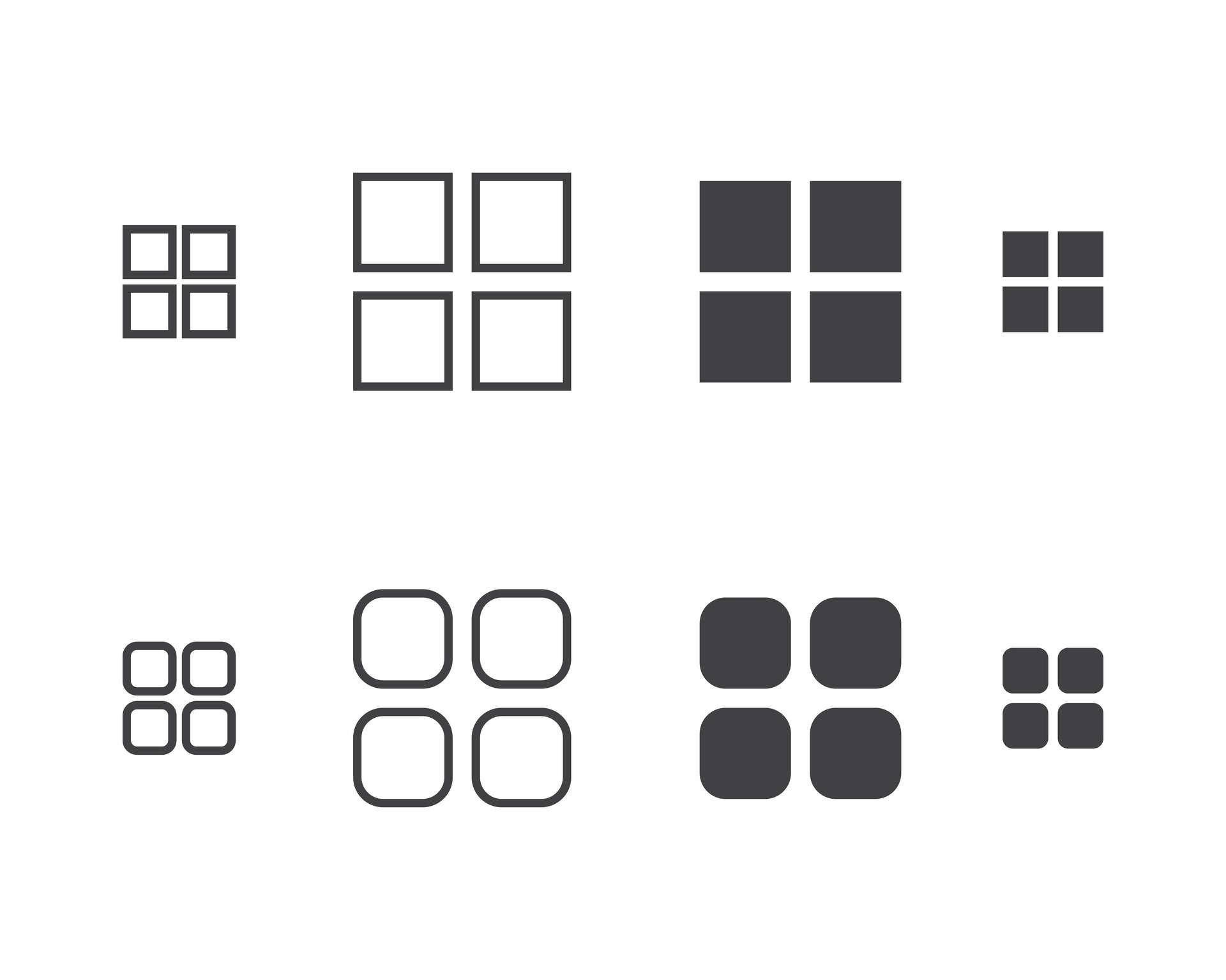 Hamburger Menu Icon Buttons For Website Ui Navigation Mobile App Presentation Design