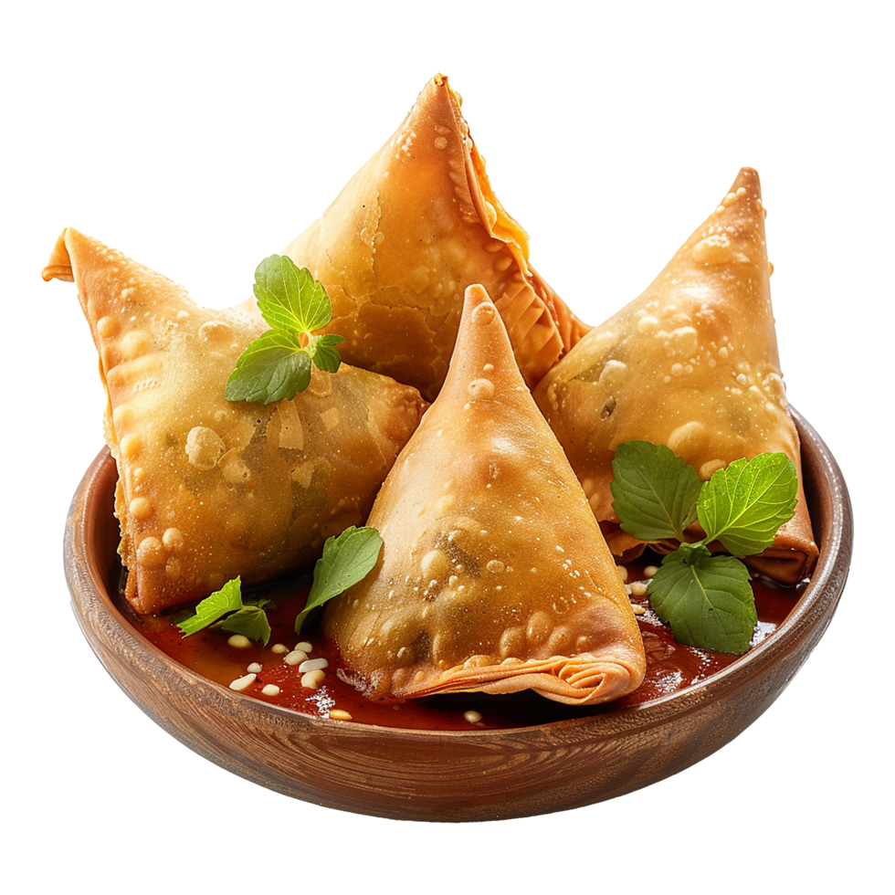 Tasty samosa isolated on transparent background 45871479 PNG