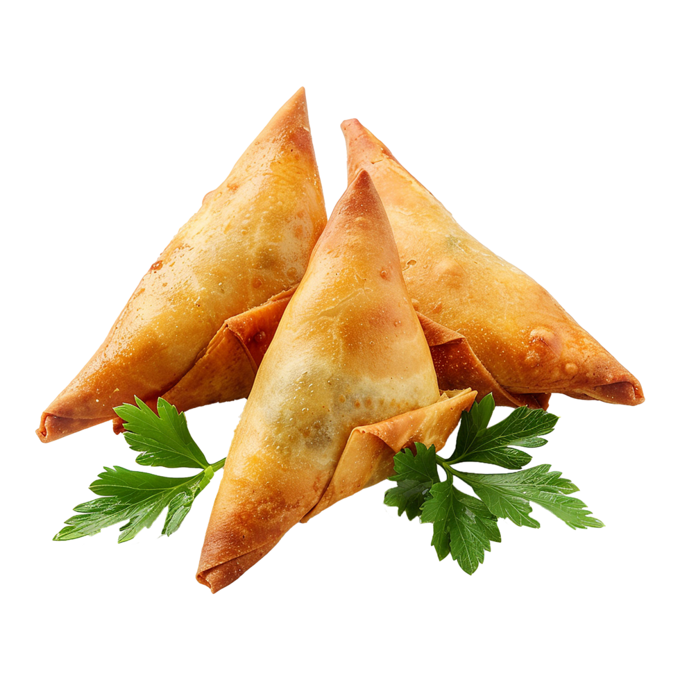 Tasty samosa isolated on transparent background 45871488 PNG