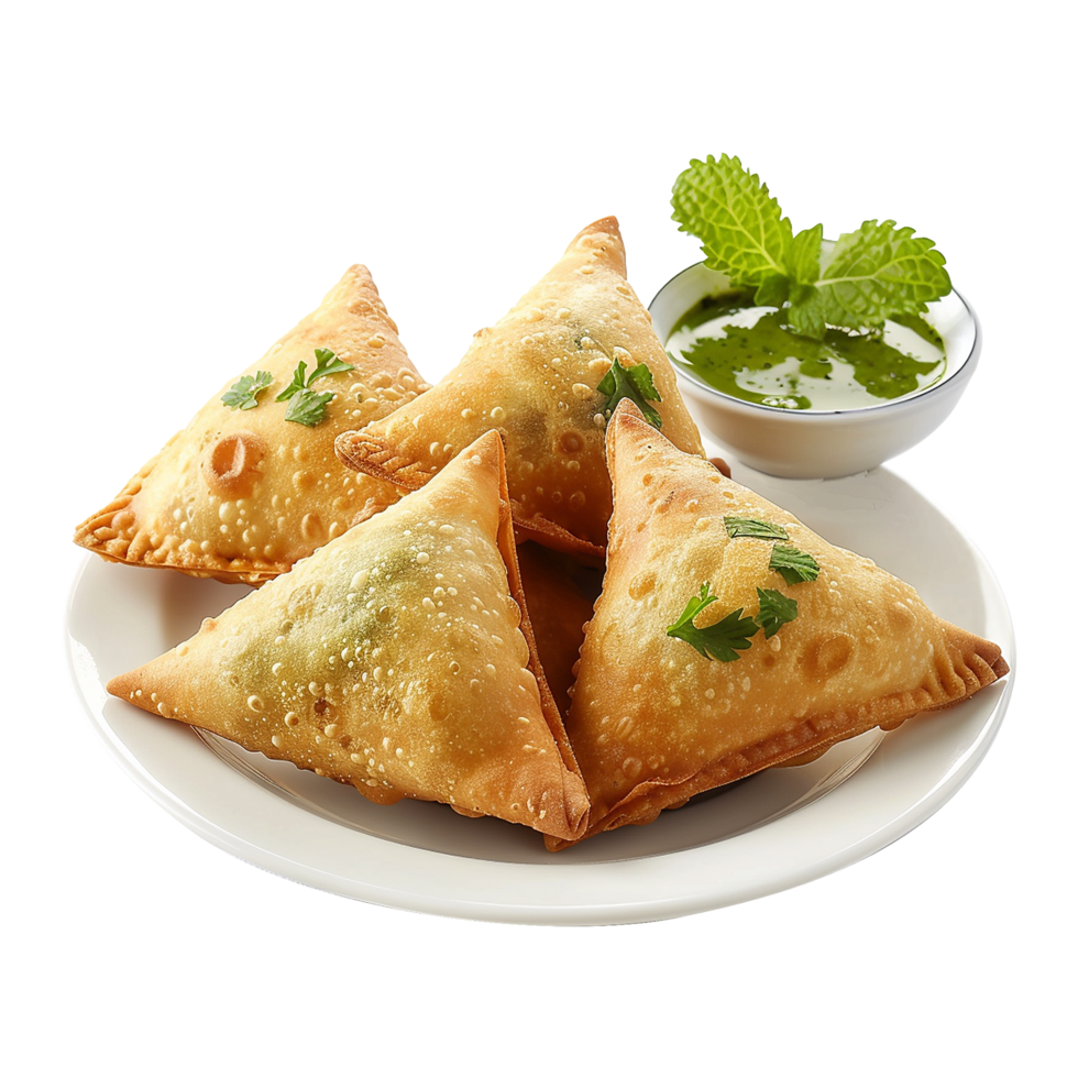 Tasty samosa isolated on transparent background 45871493 PNG