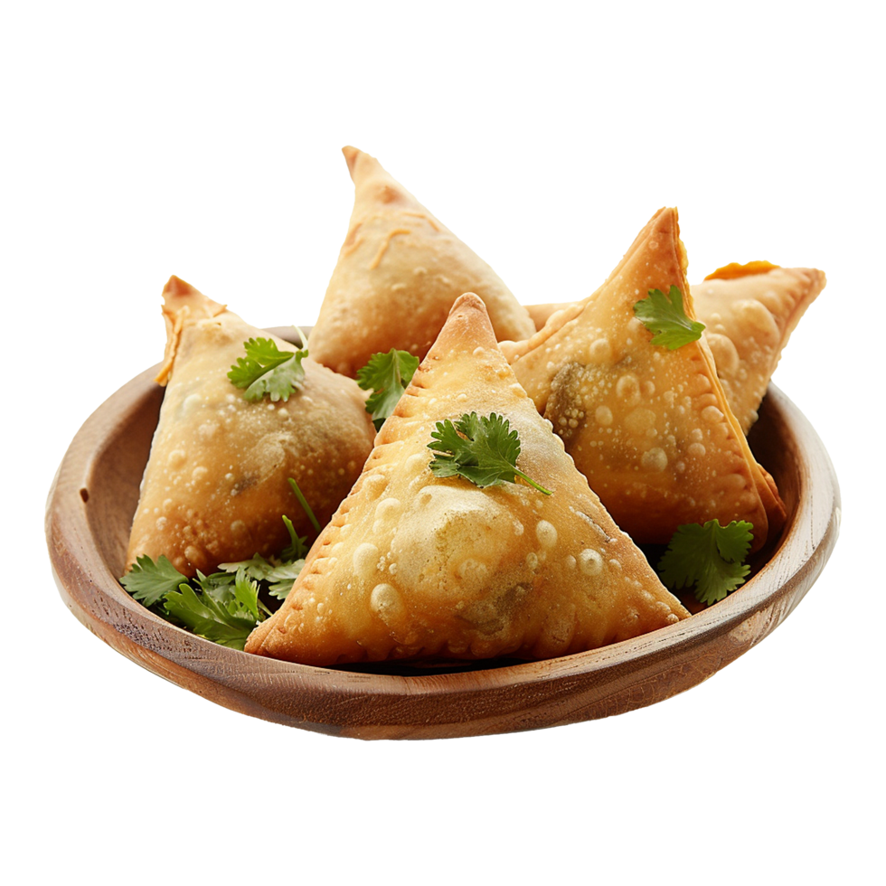 Tasty samosa isolated on transparent background 45871496 PNG