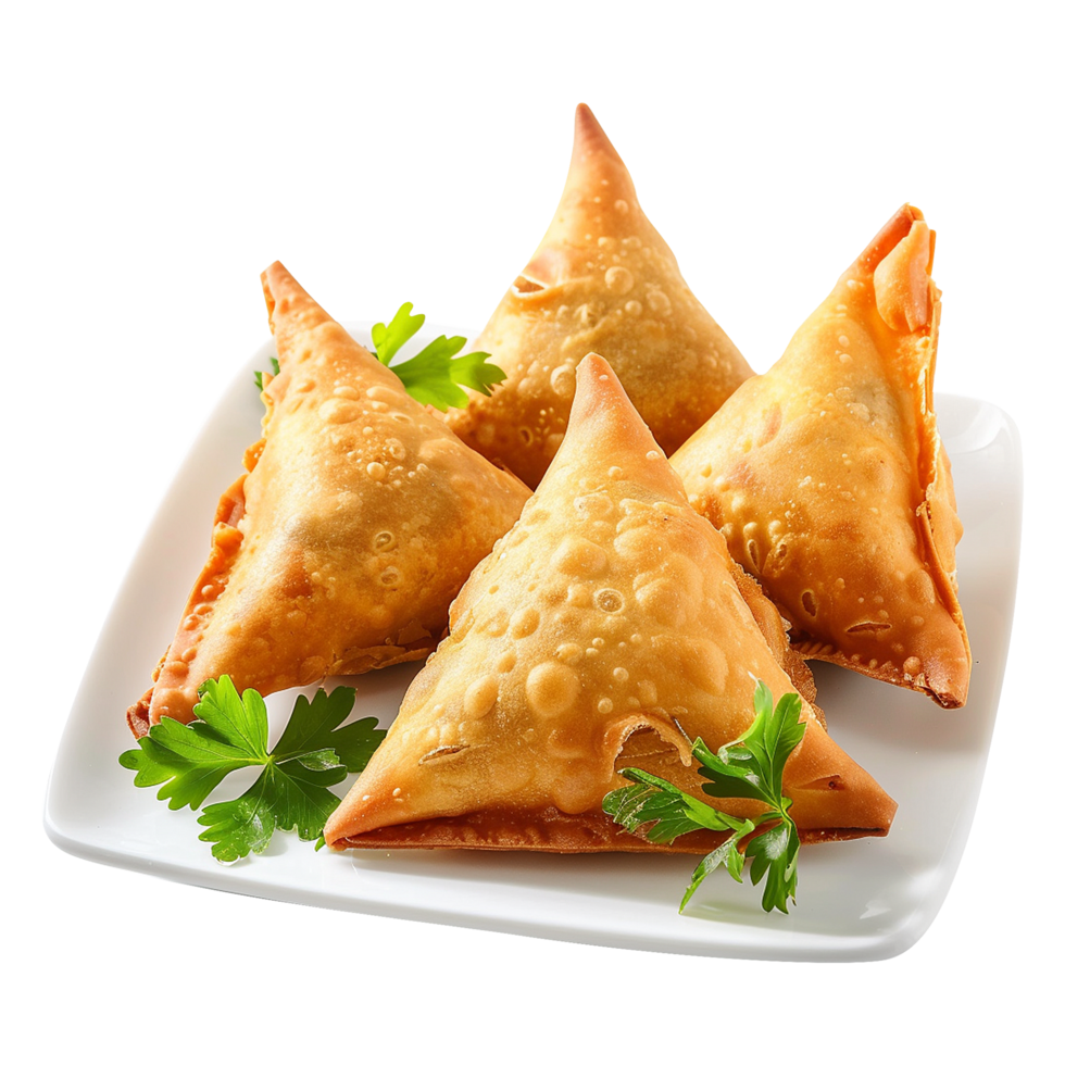 Tasty samosa isolated on transparent background 45871534 PNG