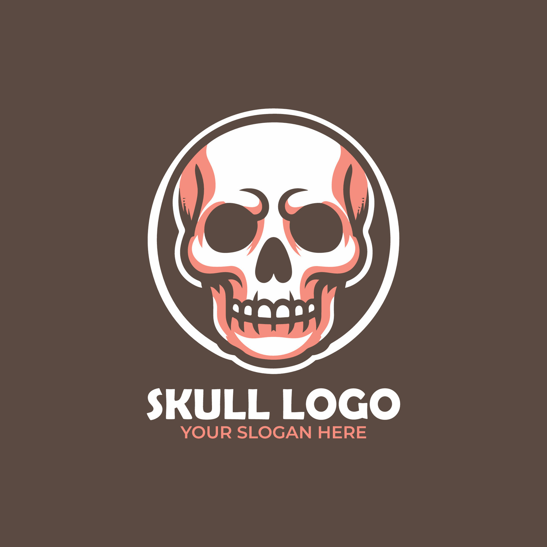 Simple Skull Logo Design 45872227 Vector Art at Vecteezy