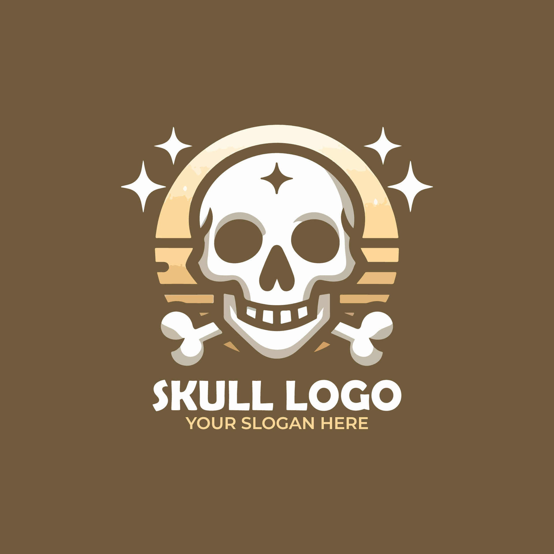 Simple Skull Logo Design 45872249 Vector Art at Vecteezy