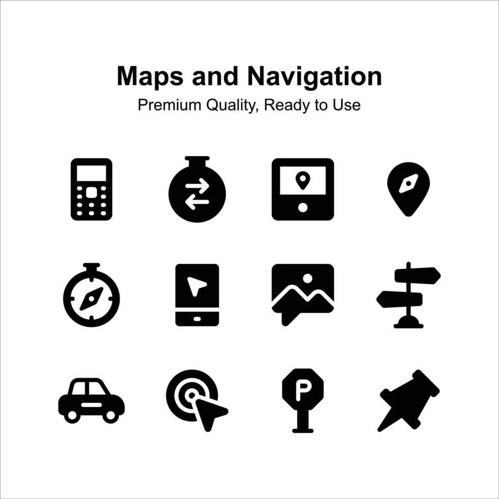 Well design maps and navigation icons up for premium use 45876820 ...