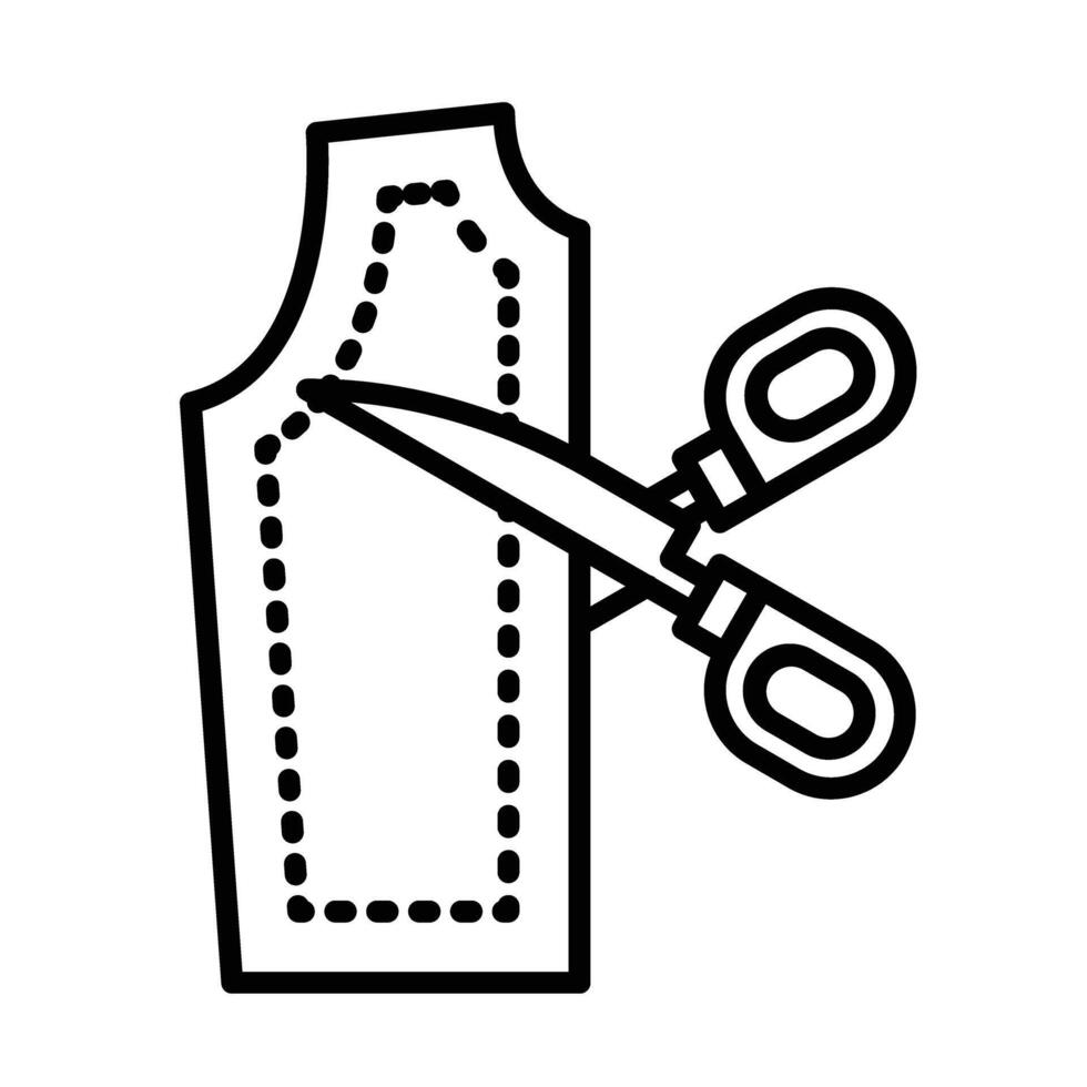 sewing pattern Line Icon Design 45878479 Vector Art at Vecteezy