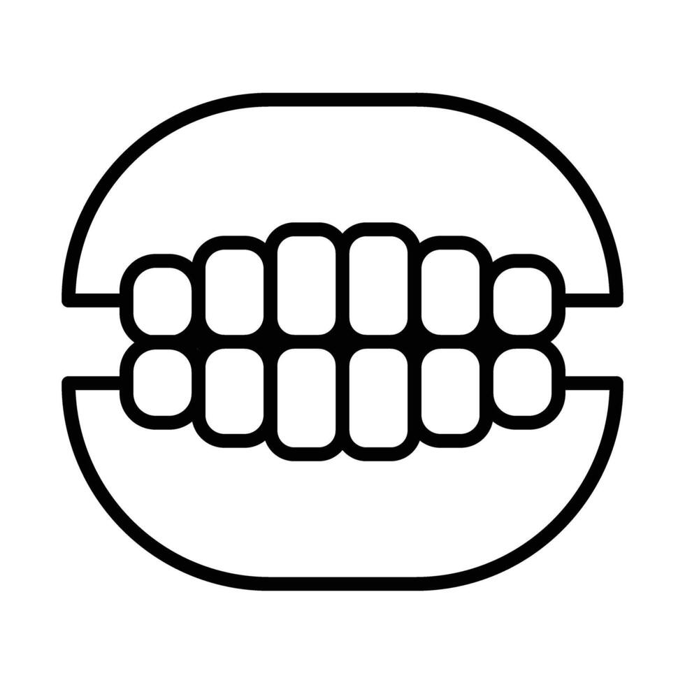 Teeth Line Icon Design 45878518 Vector Art at Vecteezy Teeth Line Icon Design 45878518 Vector Art at Vecteezy