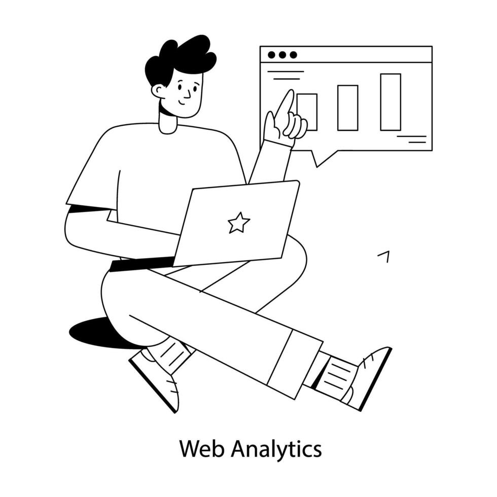 Trendy Web Analytics 45884081 Vector Art At Vecteezy