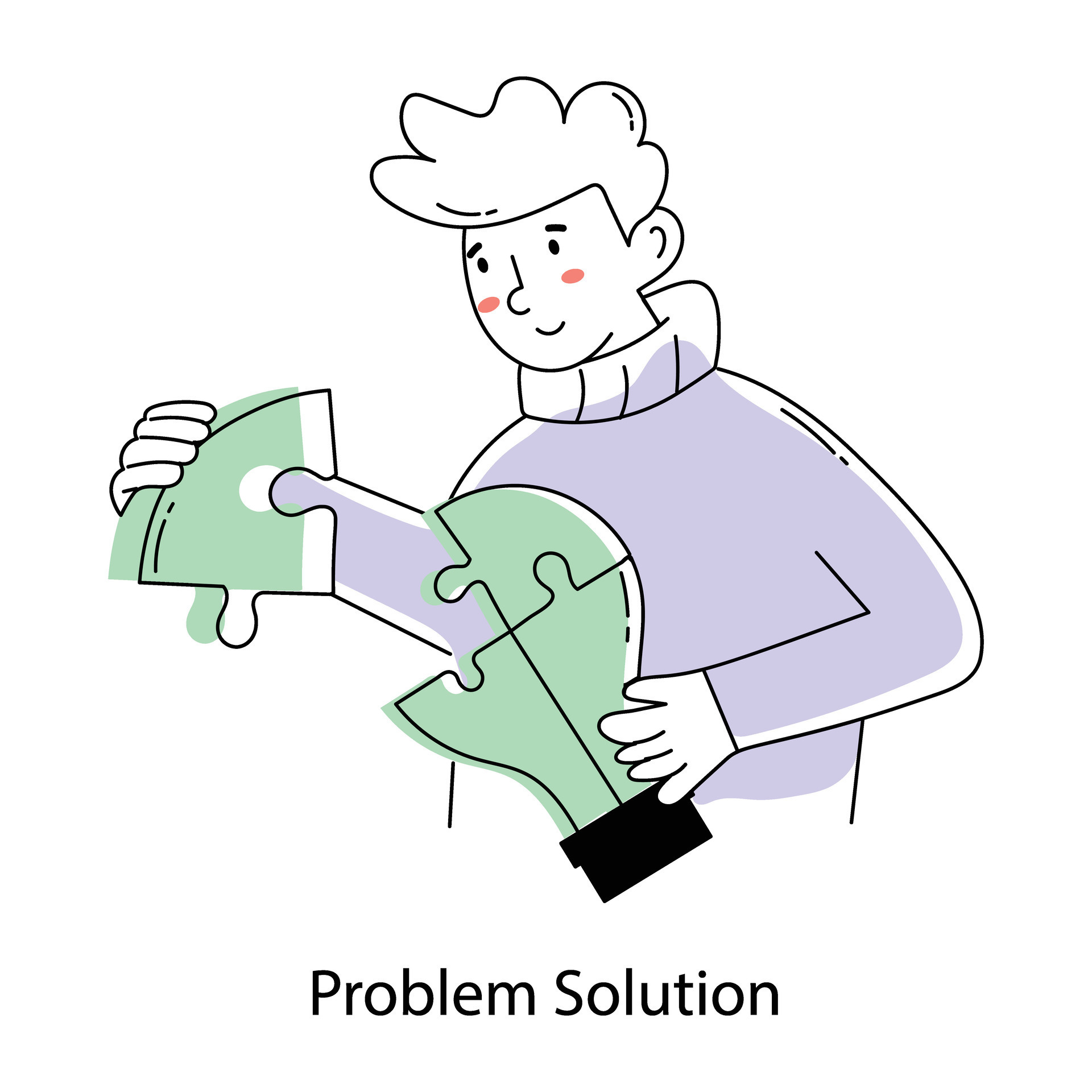 Trendy Problem Solution 45884090 Vector Art at Vecteezy