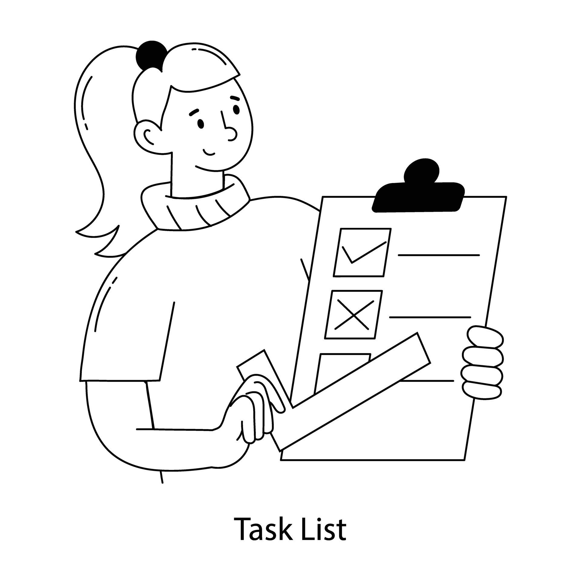 Trendy Task List 45884133 Vector Art at Vecteezy