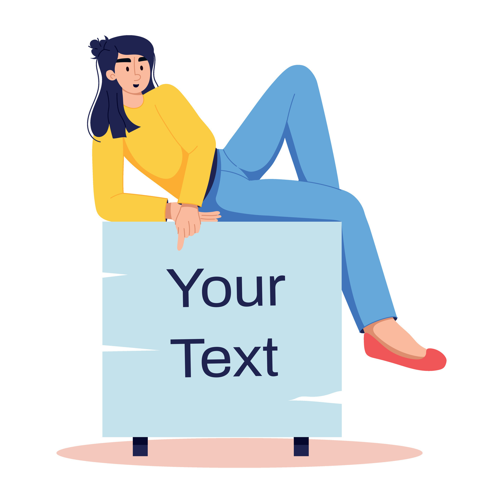 Trendy Road Sign 45884656 Vector Art at Vecteezy