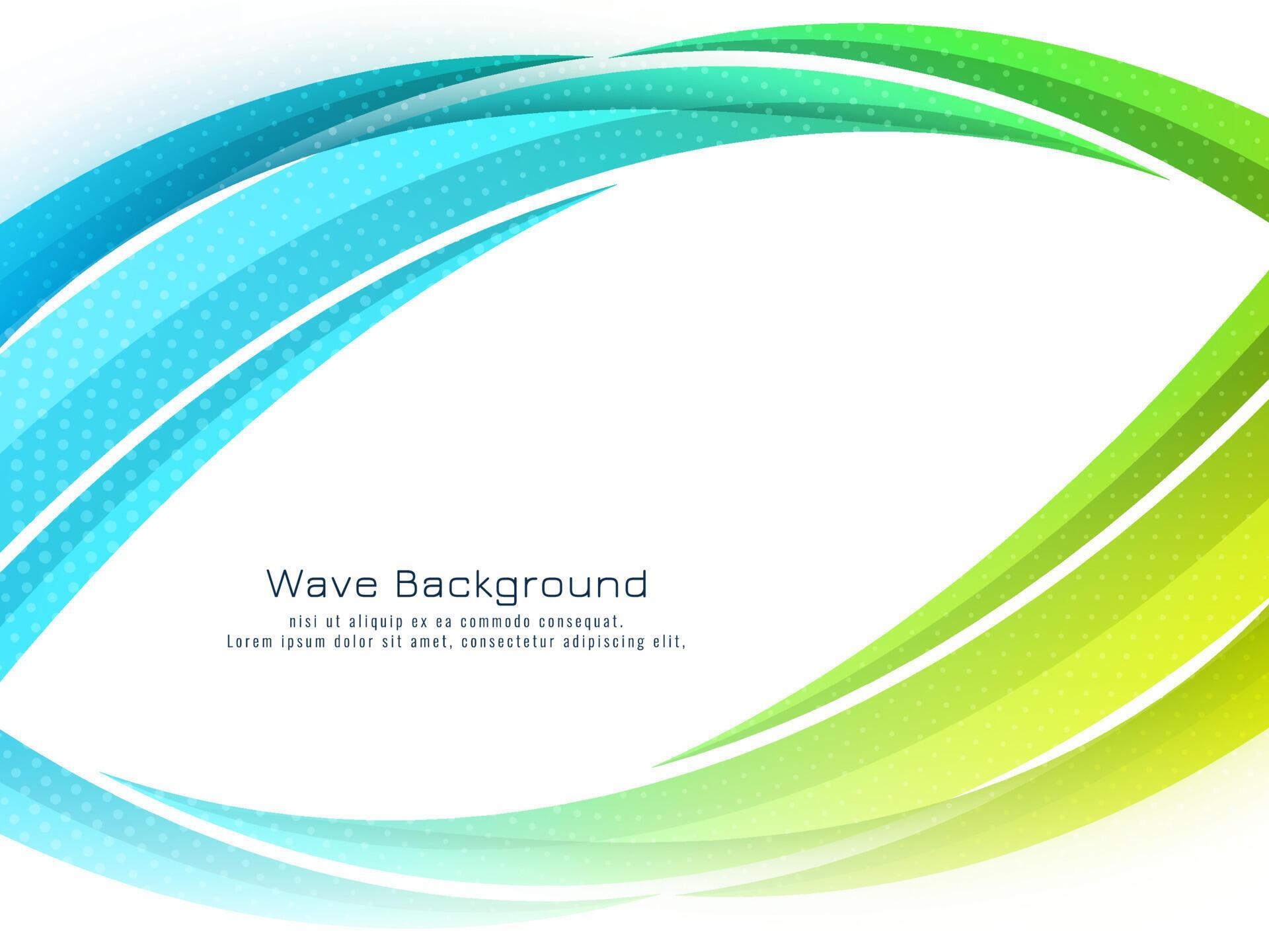 Abstract Colorful Wave Design Decorative Background 45889384 Vector Art