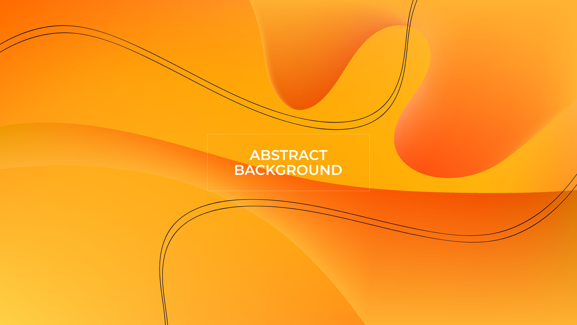 Abstract Background Orange Gradient Mesh Colorful Design Template For