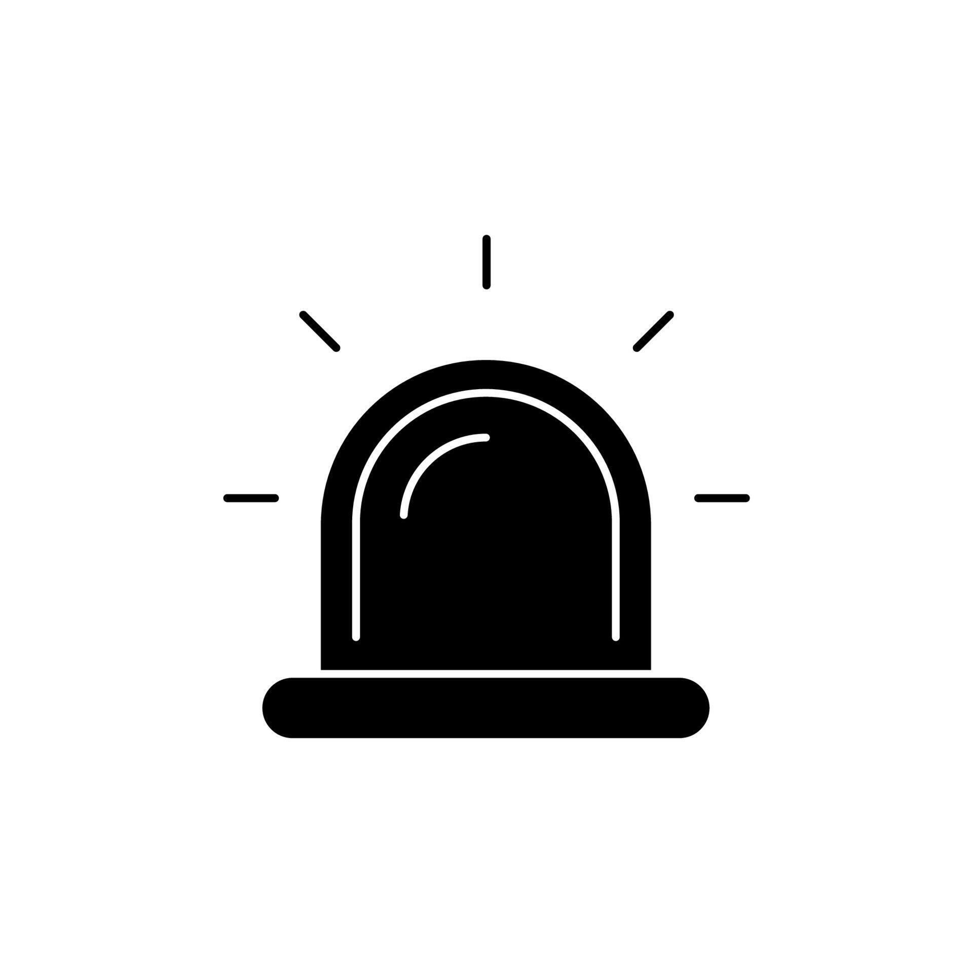 siren concept line icon. Simple element illustration. siren concept ...