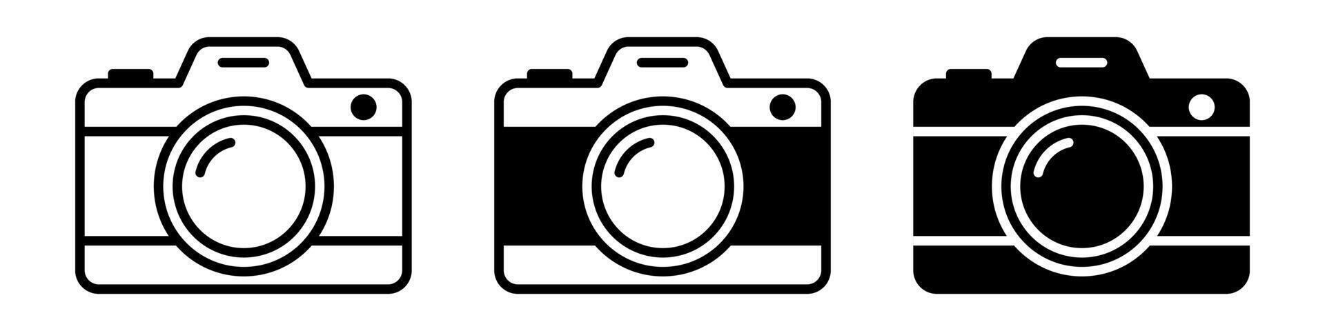 foto cámara icono conjunto 45893419 Vector en Vecteezy