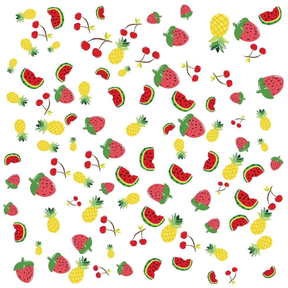 Pattern fruit background 45894563 Vector Art at Vecteezy