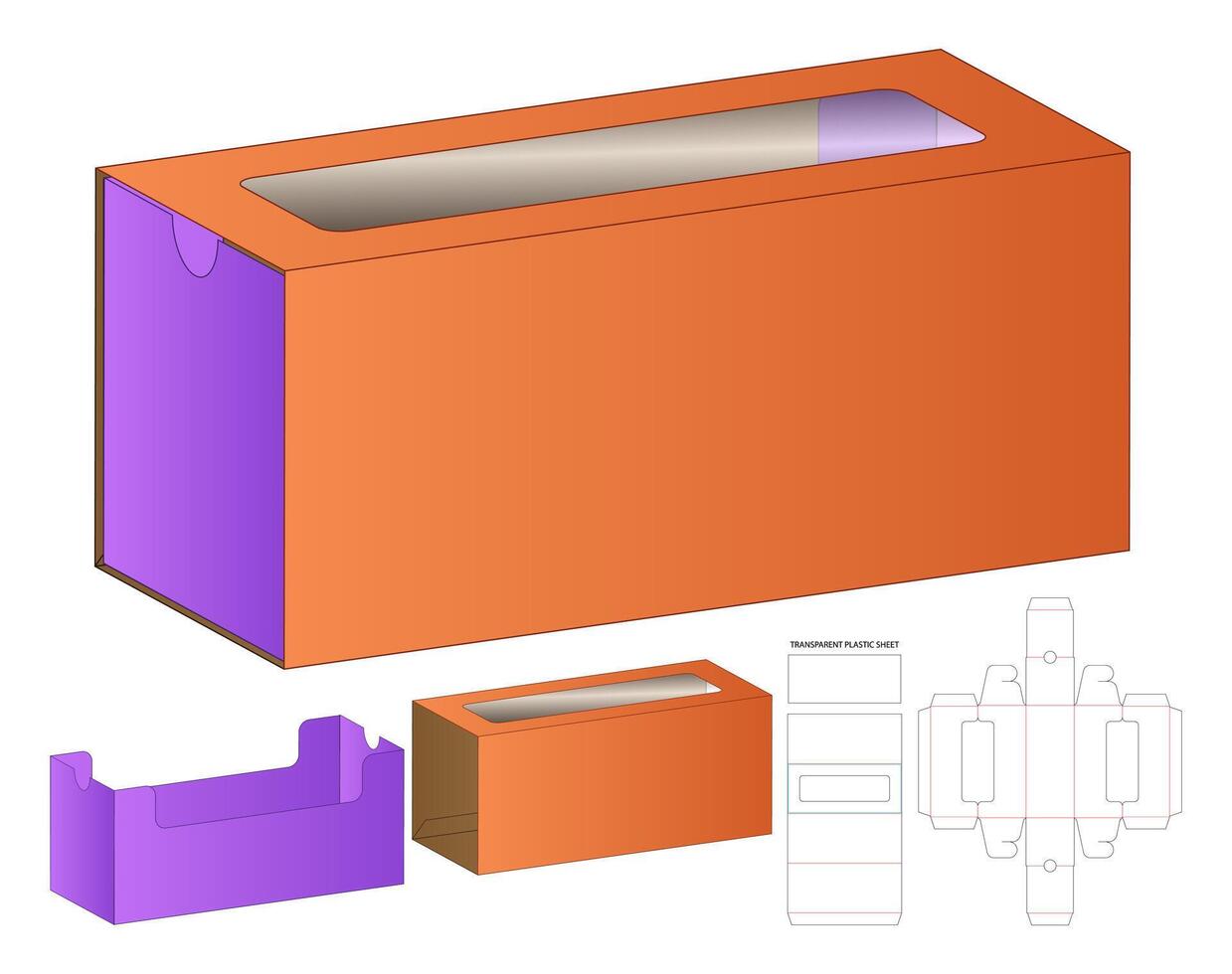 Box Packaging Die Cut Template Design 3d Mock Up 45895156 Vector Art