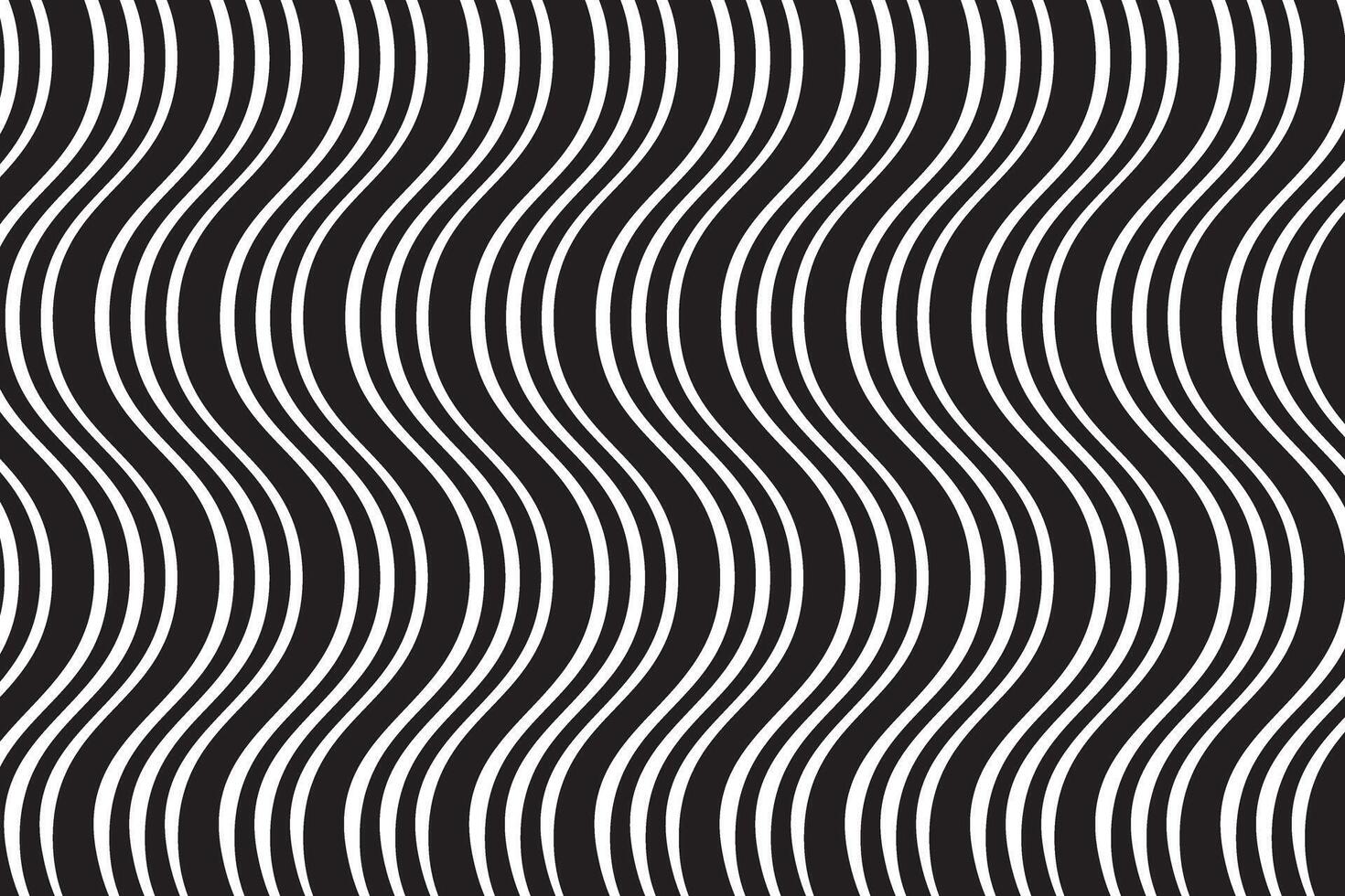Simple Abstract Black Color Seamlees Vertical Line Smooth Zig Zag