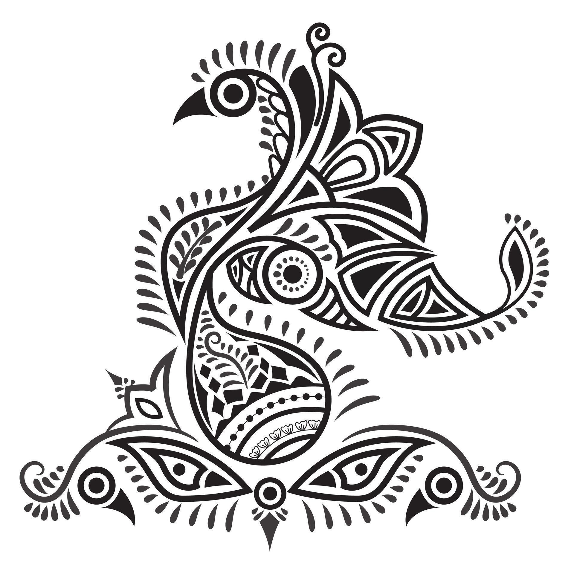 Traditional and Cultural Beautiful Alpona design, Rangoli, Alpona, Kolam, Paisley line art ...