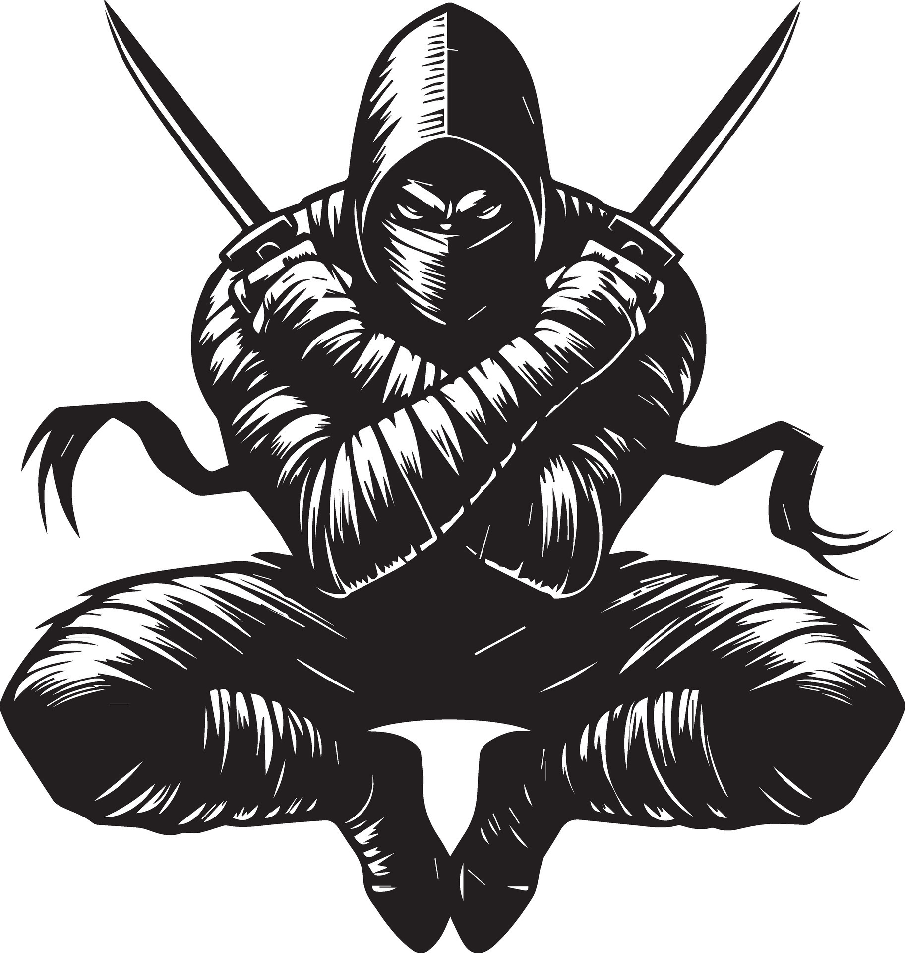 Ninja Assassin Fighter 45899129 Vector Art At Vecteezy