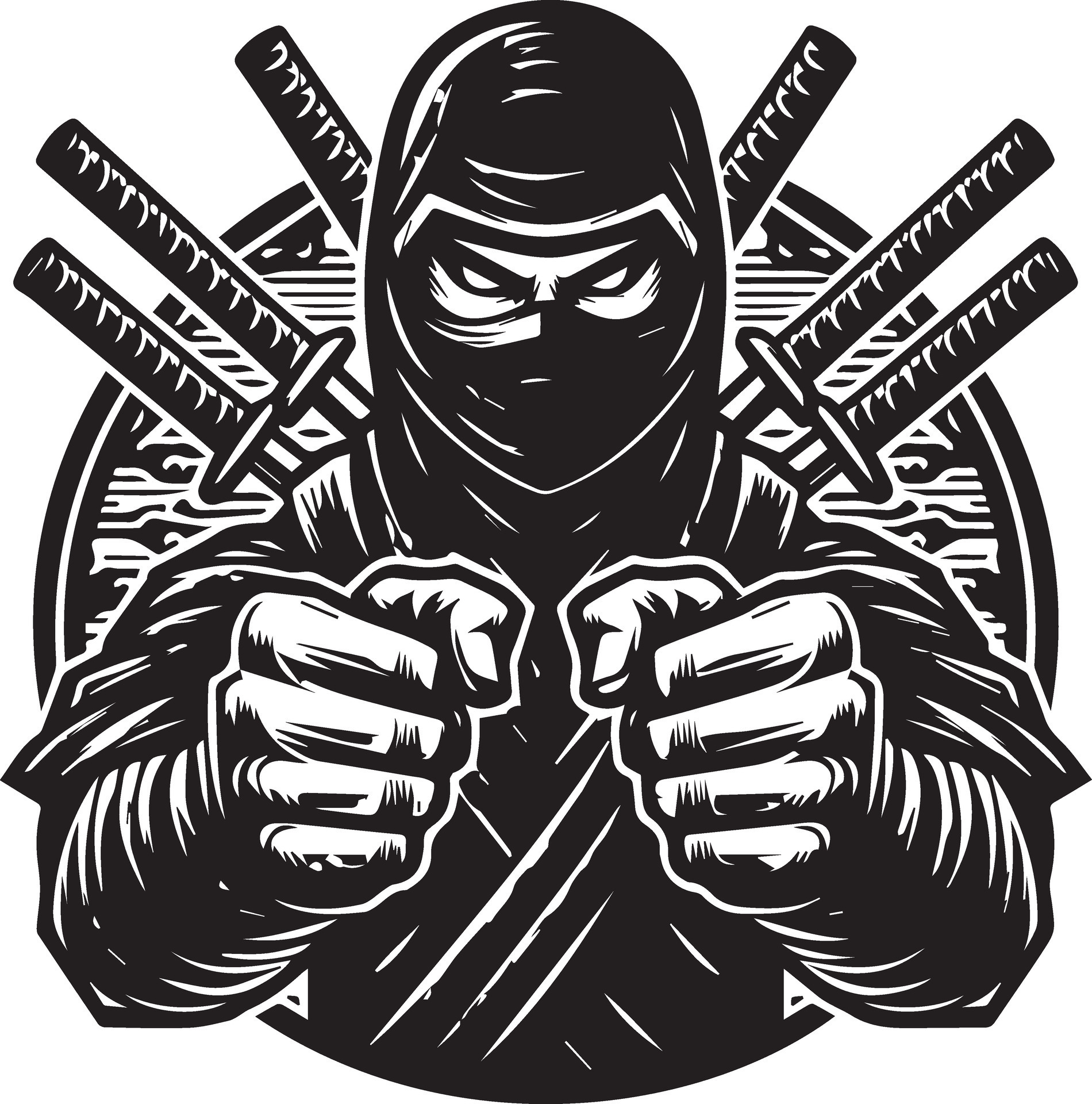Ninja Assassin Fighter 45899132 Vector Art At Vecteezy