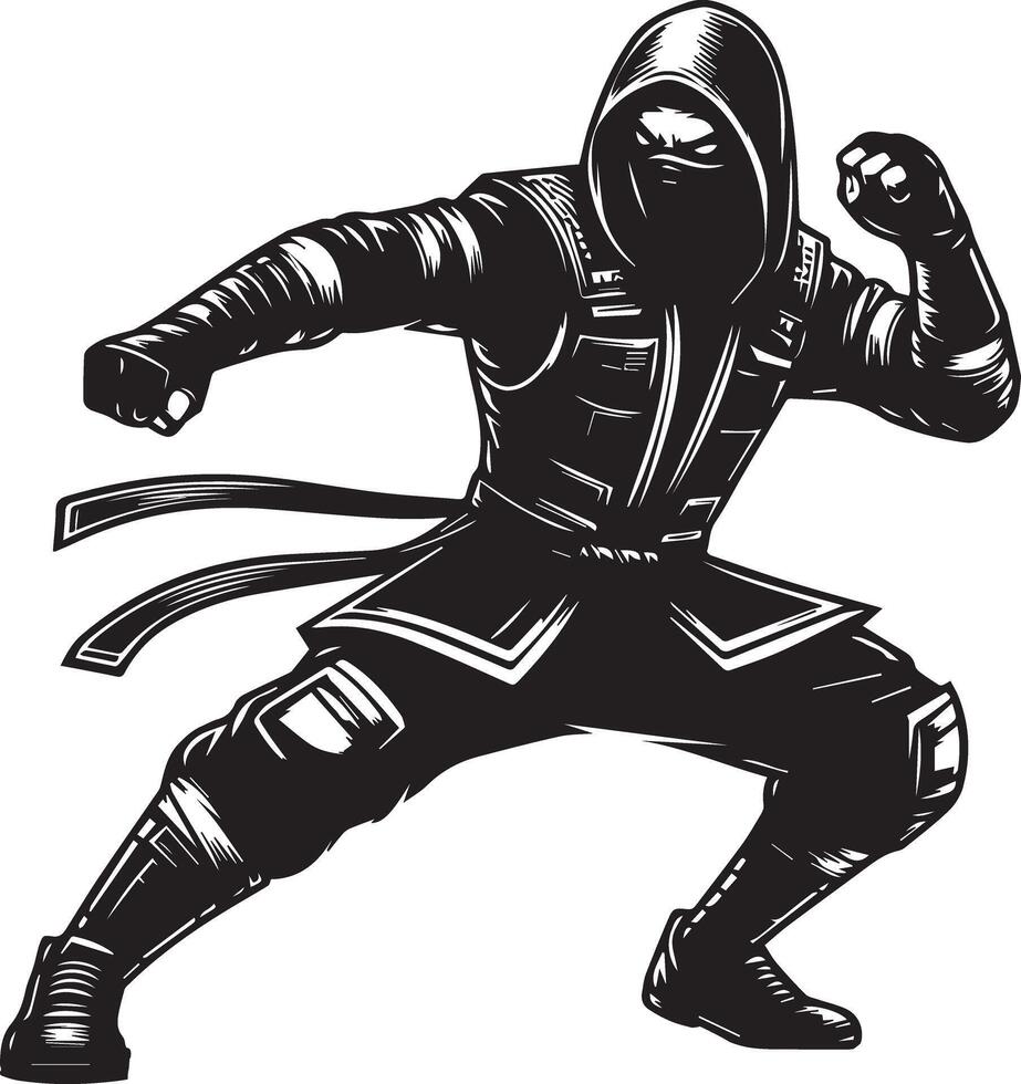 Ninja Assassin Fighter 45899141 Vector Art At Vecteezy