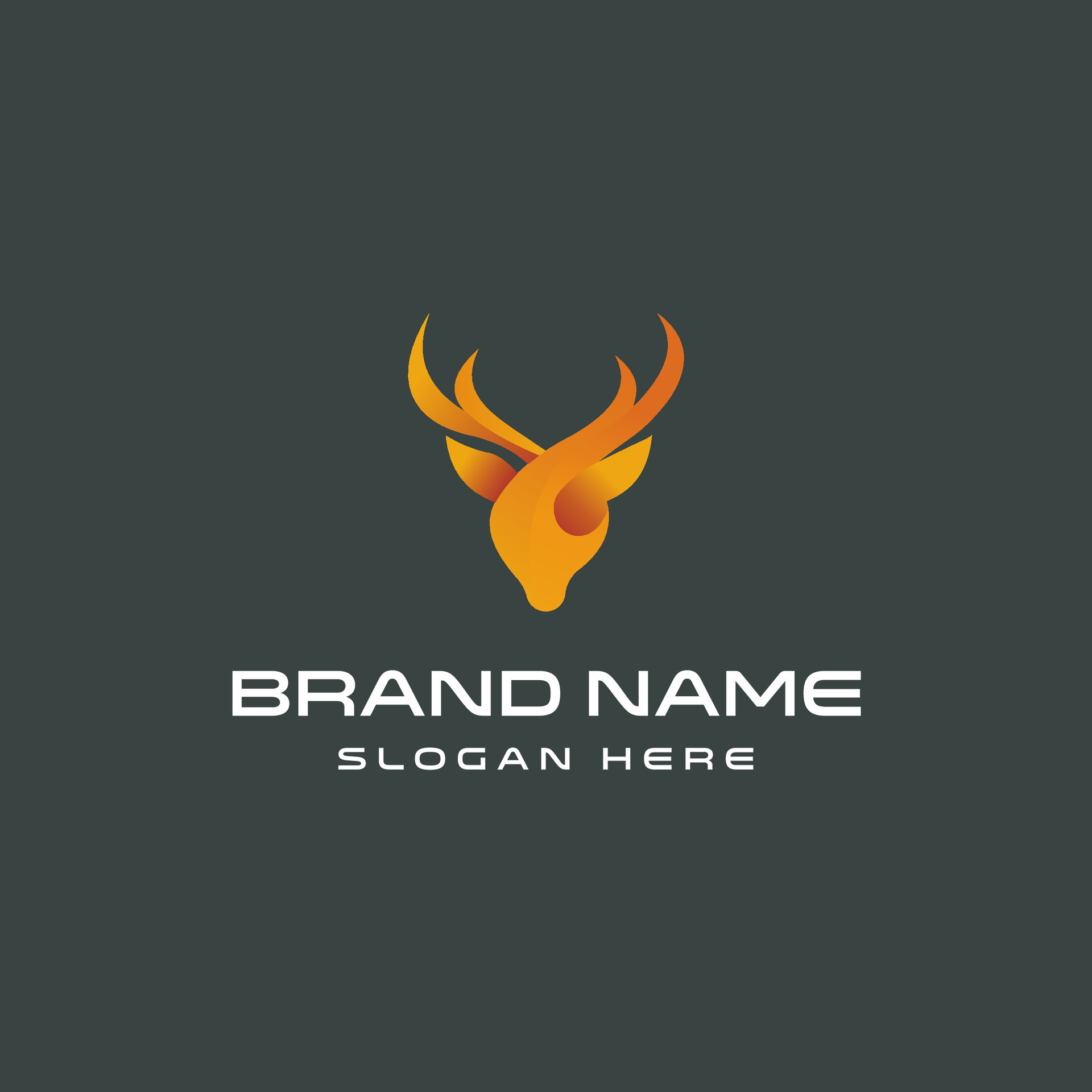 Dear logo for a luxury brand. logo template 45900551 Vector Art at Vecteezy