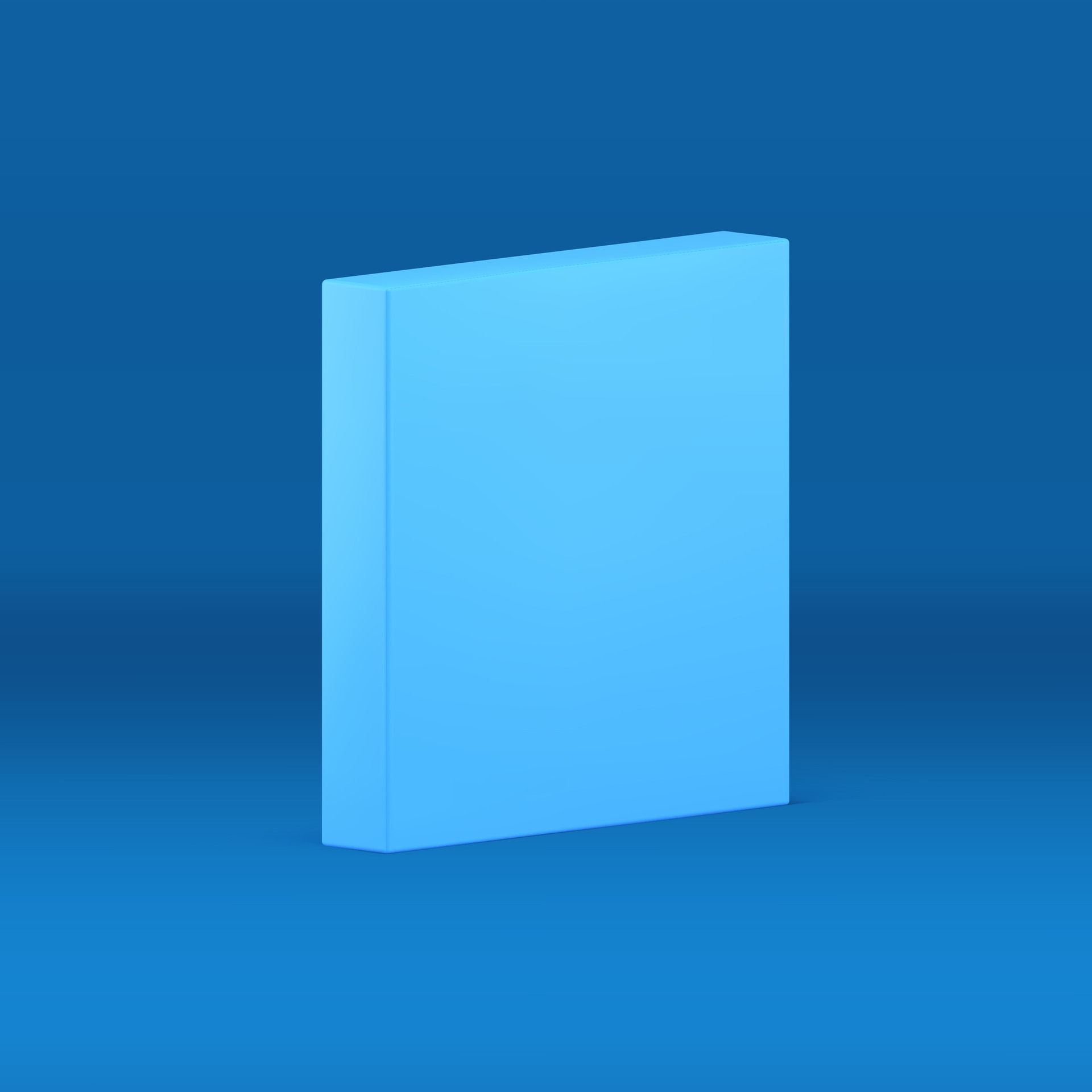 3d wall vertical blue rectangular platform basic foundation studio ...