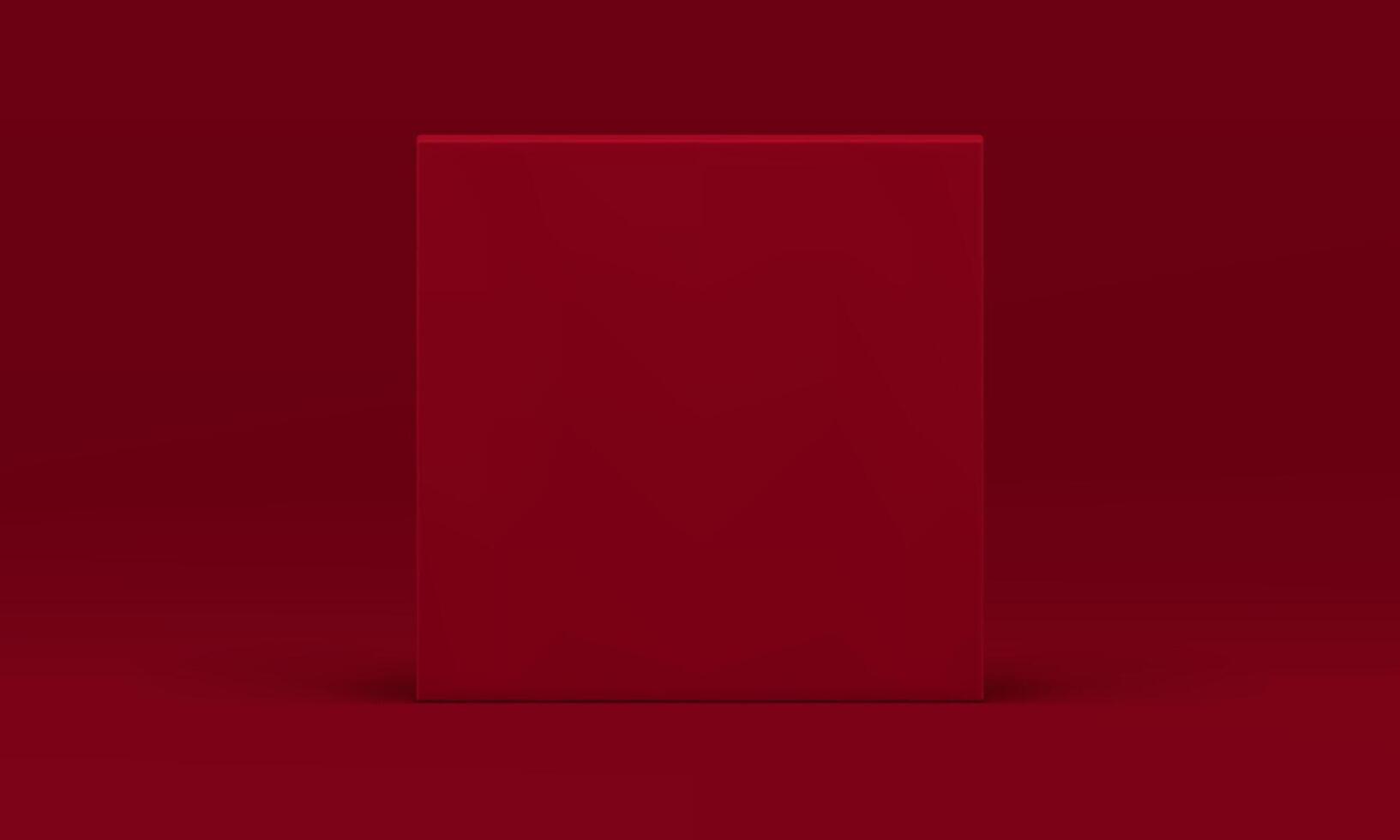 Red 3d Squared Wall Geometric Vertical Foundation Corner Decor Element Realistic 45908775 Vector