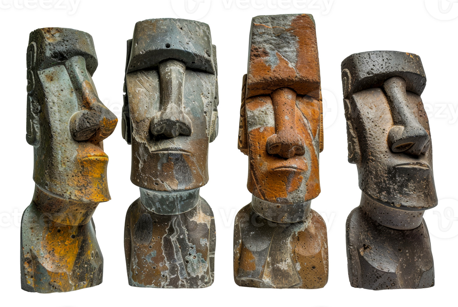 Multiple Moai statues, cut out - stock .. 45910036 PNG Multiple Moai statues, cut out - stock .. 45910036 PNG