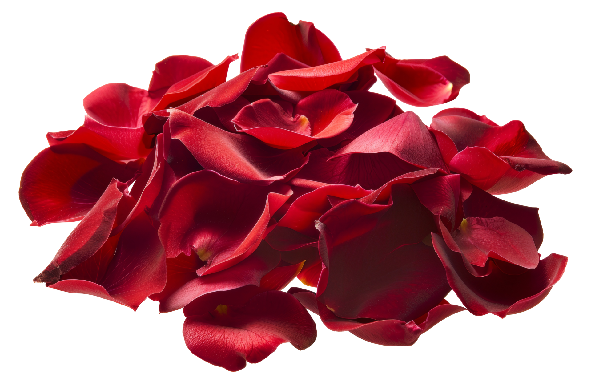A pile of red rose petals - stock . 45910932 PNG