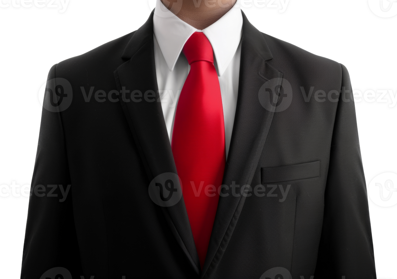A Man In A Suit And Tie With A Red Tie Stock 45911534 Png