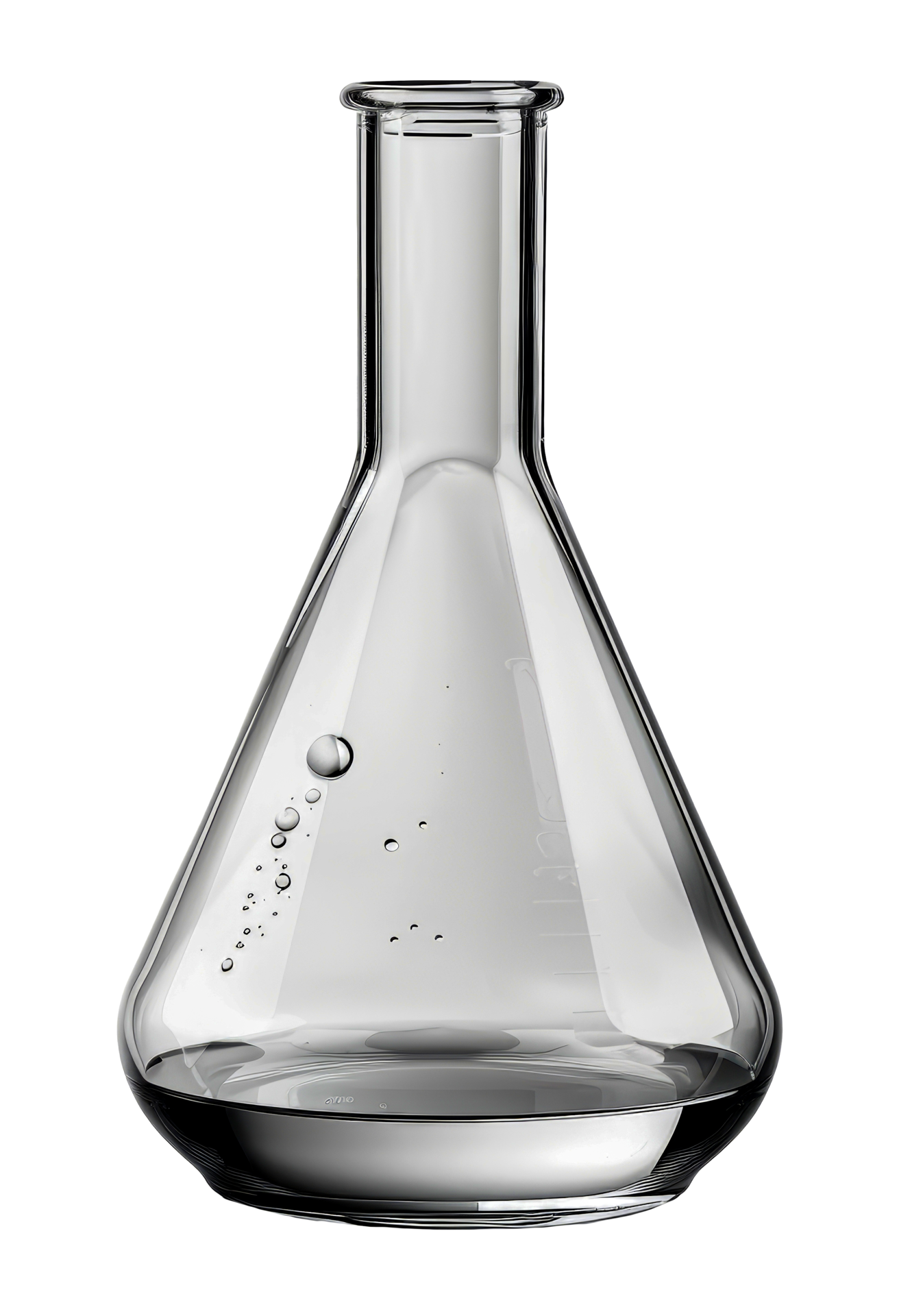 Transparent laboratory flask with pure water, cut out - stock .. 45912244 PNG